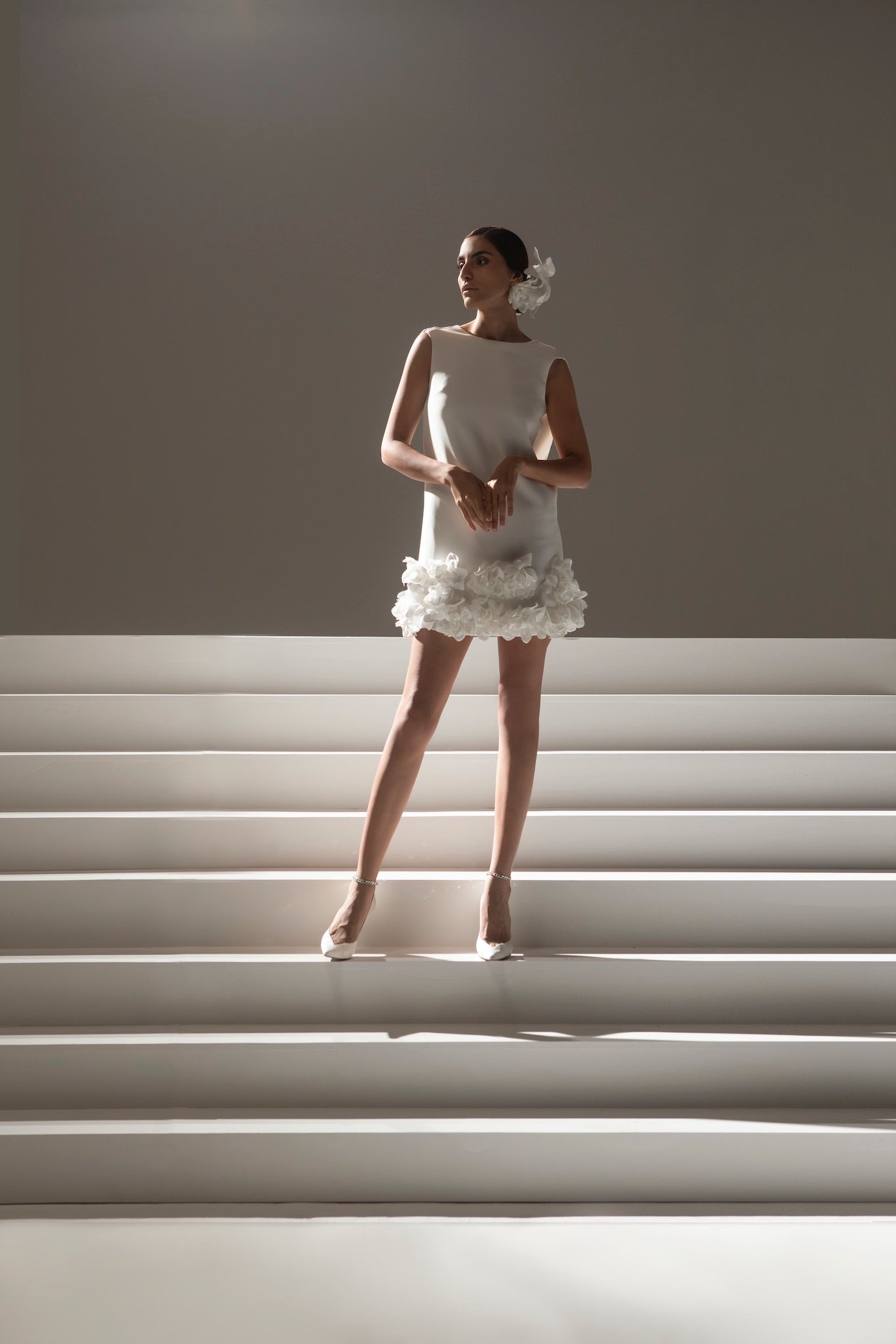 Elegant short wedding gown - Stephane Rolland Paris | Estrelle Bridal